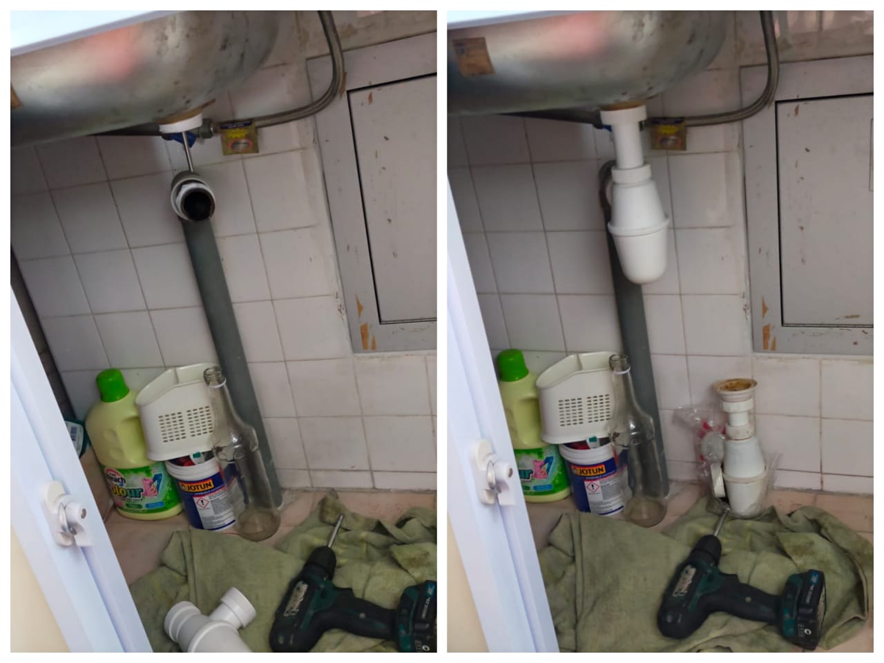 Install Kitchen Sink Bottom Trap In Devonshire Road - PS Home Maintenance