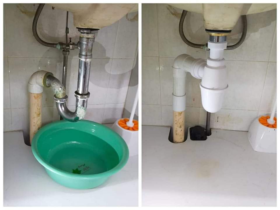 Install Basin Bottom Trap In Cassia Crescent - PS Home Maintenance